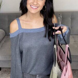 Listicle | Sweaters | Listicle Coldshoulder Knit Sweater Nwt | Poshmark